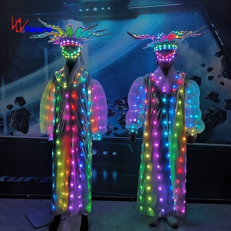 Future custom LED luminous costume celebration street performance ...